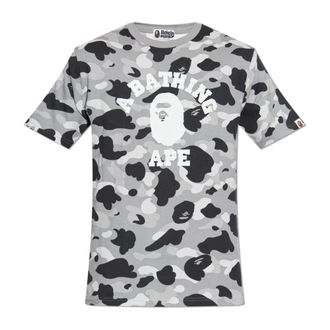A Bathing Ape T-Shirt mit Logo - - Tops - Herren - Grau - XL