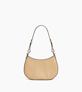 Le Tanneur Petit sac demi-lune Juliette en cuir grain&eacute;