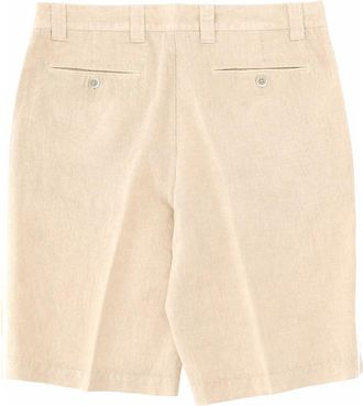 120% Lino Linen Bermudas - Beige
