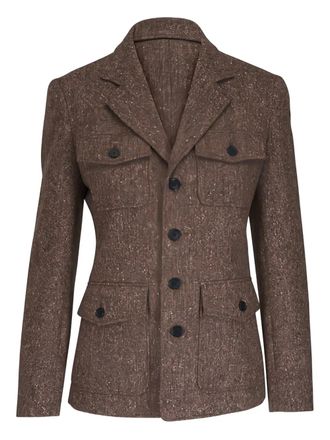 Nili Lotan veste Fleur &agrave; poches &agrave; rabat - Marron