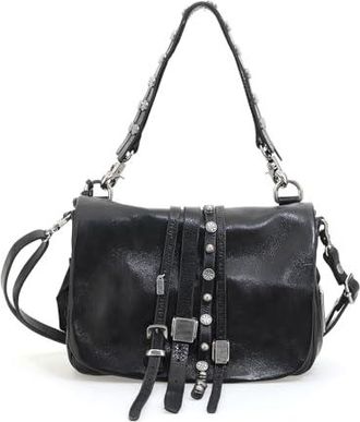 A.S.98 Halbert Sac en cuir pour femme NERO Taglia unica