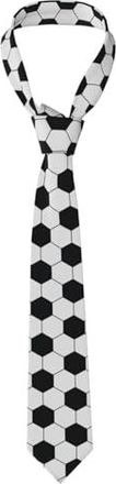 Generic Cravate Football Noir Blanc &Eacute;l&eacute;gant Tie Confortable Cravate Pour Homme Pour Travail F&ecirc;te &Eacute;v&eacute;nements