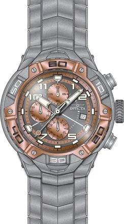 Invicta Speedway 49882 Herrenuhr - Quarzwerk - Edelstahl mit ros&eacute;goldenem Zifferblatt - 50 mm