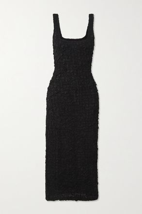 Mara Hoffman Midikleid Aus Strukturiertem Tencel Modal - Schwarz