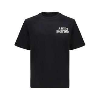 Amiri Baumwoll T-Shirt mit Rundhalsausschnitt und kurzen &Auml;rmeln - - Tops - Herren - Schwarzk - XL