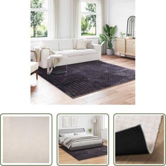 vidaXL vidaXL Rutschfester Teppich - Bereichsteppiche Quadratisch SIROLO Beige 200 x 200 cm