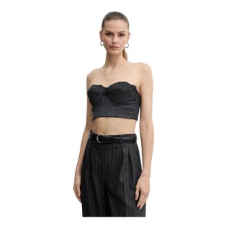 Ermanno Scervino Wollmischungs-Slim-Top - - Tops - Damen - Schwarzk - L