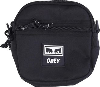 Obey Schwarze Twill Reisetasche - - Bags - Herren - Schwarzk - ONE SIZE