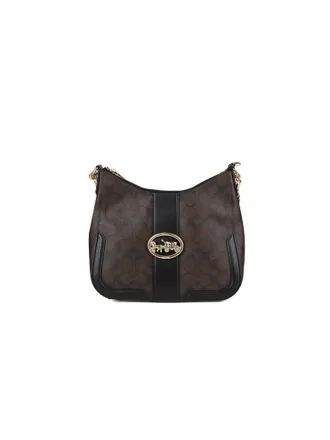 Coach Monogram Canvas Crossbody Bag - Brown