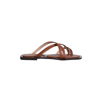 Pollini Femme, Chaussures, Brun, Taille: 37 EU Tongs en cuir