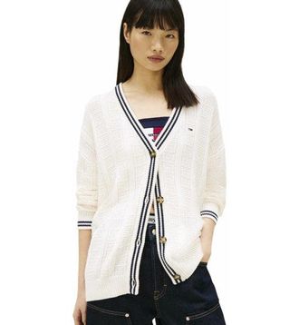 Tommy Jeans Flag Cable W - Pullover - Damen