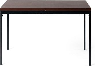 Furniture R FurnitureR Table &agrave; Manger rectangulaire en Bois de avec Pieds en m&eacute;tal Lourd, Convient pour 4 &agrave; 6 Personnes dans la Salle &agrave; Manger, Les Restaurants