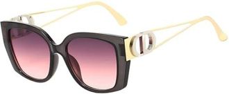 Generic Lunettes de soleil à monture carrée pour femme, petites lunettes de soleil améliorant le visage, rose, Taille unique