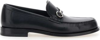 Ferragamo Homme, Chaussures, Noir, Taille: 42 1/2 EU Mocassins Gancini