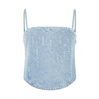 Giuseppe Di Morabito Denim Top - - Tops - Damen - Blau - S
