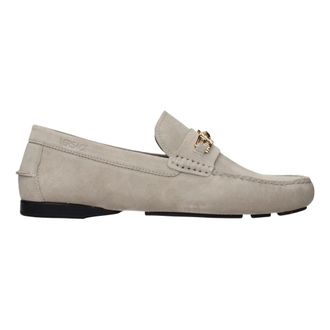 Versace Mocassins en Daim - Homme - Chaussures - Gris - Taille: 46 EU