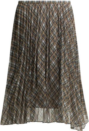 Acne Studios Femme, Jupes, Gris, Taille: 40 FR Long Checked Skirt
