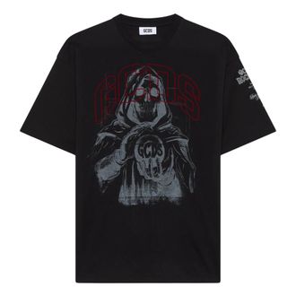 GCDS Gothic Print T-Shirt - - Tops - Herren - Schwarzk - S