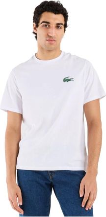 Lacoste Homme, Tops, Blanc, Taille: XL T-shirt MC Coton Logo