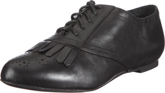 Buffalo London 210-1267 NCP Silk Leather Black 01 115226, Damen Halbschuhe, Schwarz (Black 01), EU 38