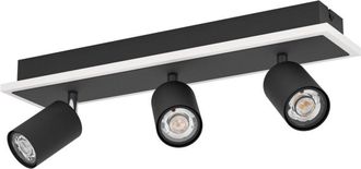 Eglo 3er led Spot Spot Rimbocchi 1 20W, 2500 lm, 3000K, schwarz, Stahl Deckenlampen & Kronleuchter - Eglo