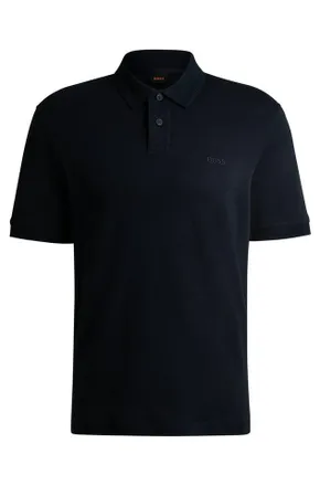 HUGO BOSS Poloshirt Pe Interlock aus Baumwoll-Piqu&eacute; mit Logo-Print Regular