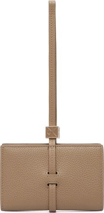 Calvin Klein Geldb&ouml;rse Calvin Klein Emblem Hw Pebble Wallet On Strap LV04F1130G Beige