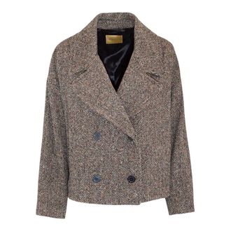 Momoni Veste Courte - Femme - Vestes - Beige - Taille: 40 FR