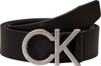 Calvin Klein Herren G&uuml;rtel Ck Buckle Belt Lederg&uuml;rtel, Schwarz (Ck Black), 100 cm