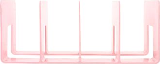 Pretyzoom Multi funktionaler Buchhalter aus Acryl Schreibtisch Organizer in Rosa Raumspart Aufbewahrung f&uuml;r B&uuml;ro und Zuhause Praktischer Regal Teiler f&uuml;r Ordner