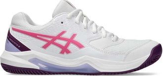 Asics Damen Gel-Dedicate 8 Padel Sneaker, White Dragon Fruit, 43.5 EU