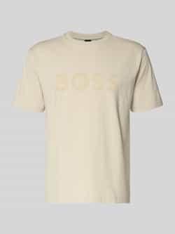 HUGO BOSS Regular Fit T-Shirt aus Baumwoll-Mix Modell ICONIC