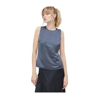 Sams&oslash;e & Sams&oslash;e Femme, Tops, Bleu, Taille: 40 FR Ellie Racerback Top