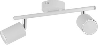 LEDs Com Deckenstrahler WAIKA, zweiflammig, weiß, matt, inkl. LED GU10 Lampen je340lm warmweiß