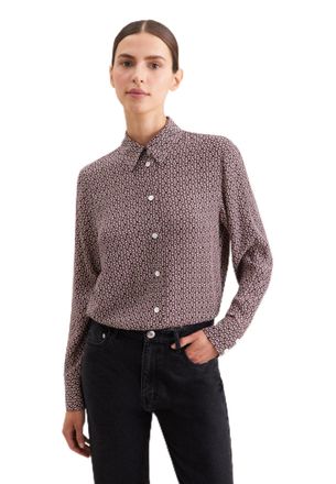 Seidensticker Damen Bluse - Regular Fit - Druck - Langarm - Hemdbluse - 100% Viskose