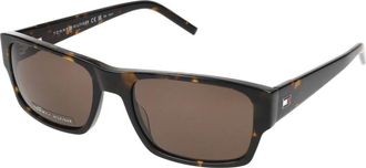 Tommy Hilfiger Homme, Accessoires, Brun, Taille: 56 MM Lunettes de soleil &eacute;l&eacute;gantes