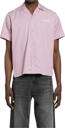 Carhartt Work in Progress Homme, Chemises, Violet, Taille: M S/S Delray Shirt