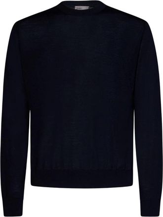 Herno Girocollo in Lana Breeze - - Knitwear - Herren - Blau - 2XL
