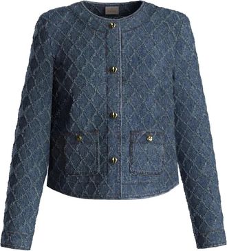 Marella Femme, Vestes, Bleu, Taille: 38 FR Emme Denim Jacket