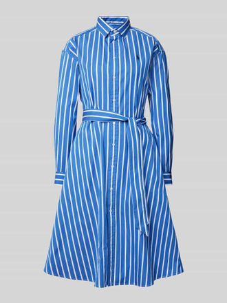 Polo Ralph Lauren Knielanges Kleid mit Bindeg&uuml;rtel Modell ELA
