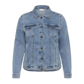 Kaffe Curve Femme, Vestes, Bleu, Taille: 52 FR Veste en jean