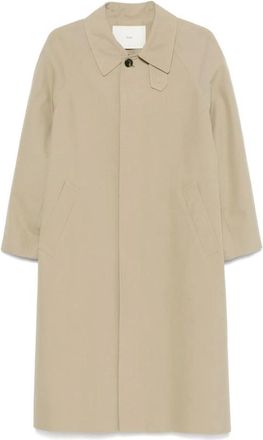 Dunst Femme, Manteaux, Vert, Taille: 38 FR Manteau Khaki &agrave; Boutons avec Fente Arri&egrave;re