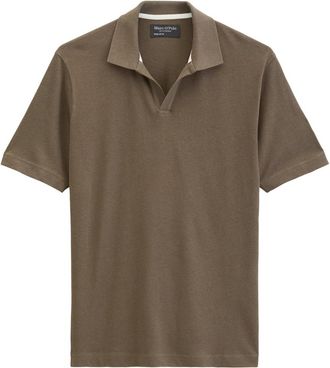 Marc O'Polo Strick-Poloshirt mit Variokragen und Leinenanteil, Regular FIt in