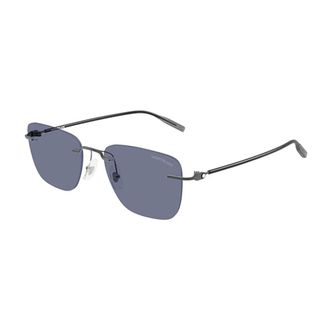 Montblanc Montblanc - Lunettes de soleil - unisex - Accessoires - Gris - Taille: 54 MM