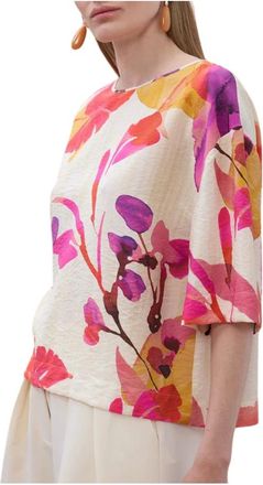 Lola Casademunt Femme, Blouses et Chemises, Multicolore, Taille: 38 FR Blouse &agrave; Imprim&eacute; Floral avec Col