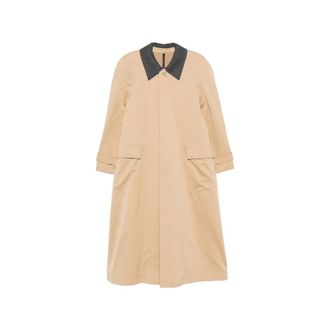Carven Contrasting-collar Storm-flap Coat