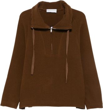 STUDIO NICHOLSON Quarter-zip Drawstring Sweatshirt