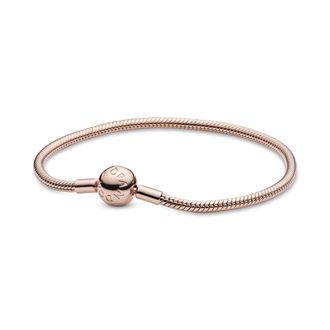 Pandora Schlangen-Gliederarmband in Ros&eacute;gold 14 Karat ros&eacute;vergoldete Metalllegierung aus der PANDORA Moments Collection, 17cm