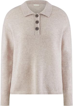 Peter Hahn Polo-Pullover Peter Hahn beige