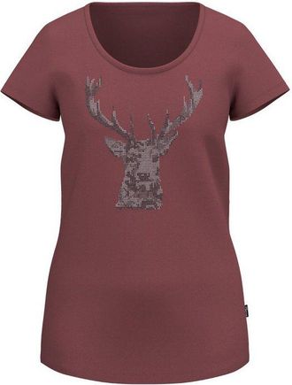Trigema T-Shirt TRIGEMA T-Shirt Glitzer-Hirsch (1-tlg)